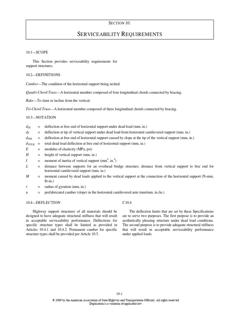 AASHTO Serviceability | Download Free PDF | Bridge | Truss