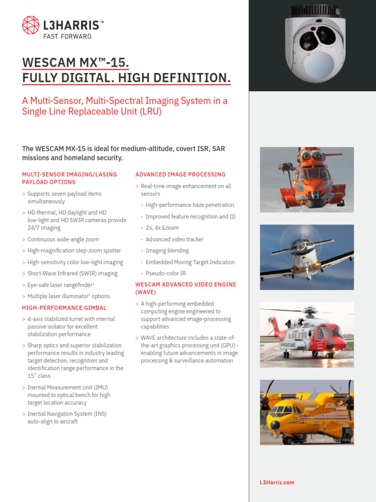 WESCAM MX-15-0503AA-Sell | PDF | Infrared | Inertial Navigation System