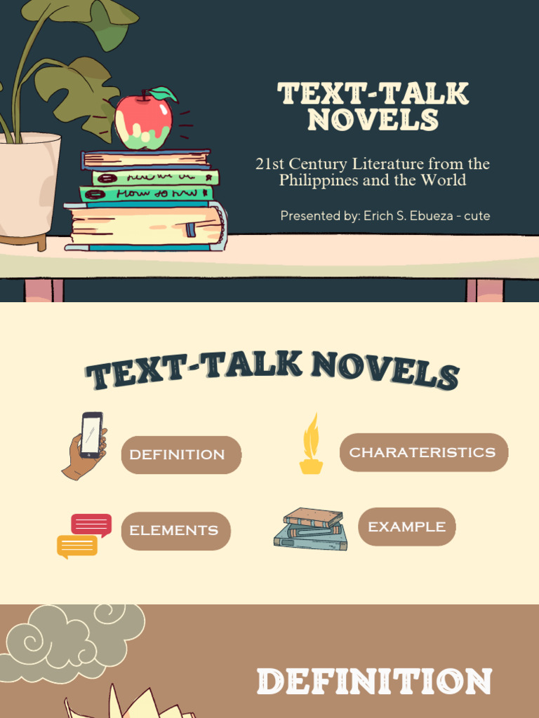 21st Century - Text-Talk Novel | PDF | Communication | Novels