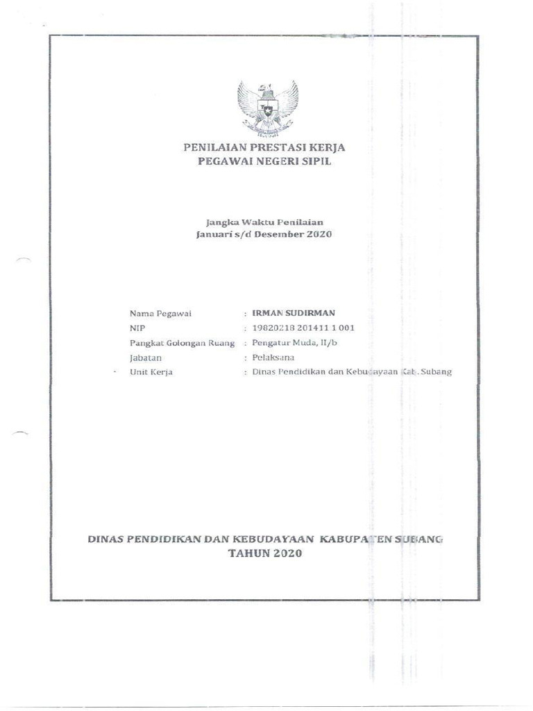 SKP 2020 Irman | PDF