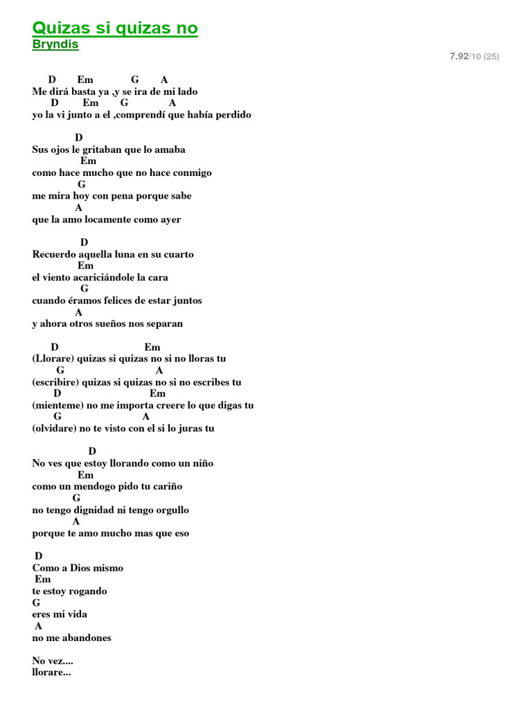 Quizas Si Quizas No | PDF