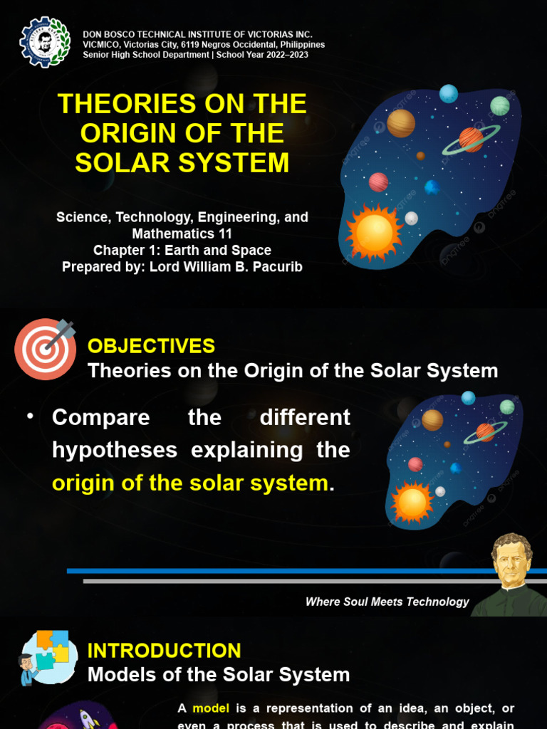Theories On The Origin of The Solar System | PDF | Planets | Solar System
