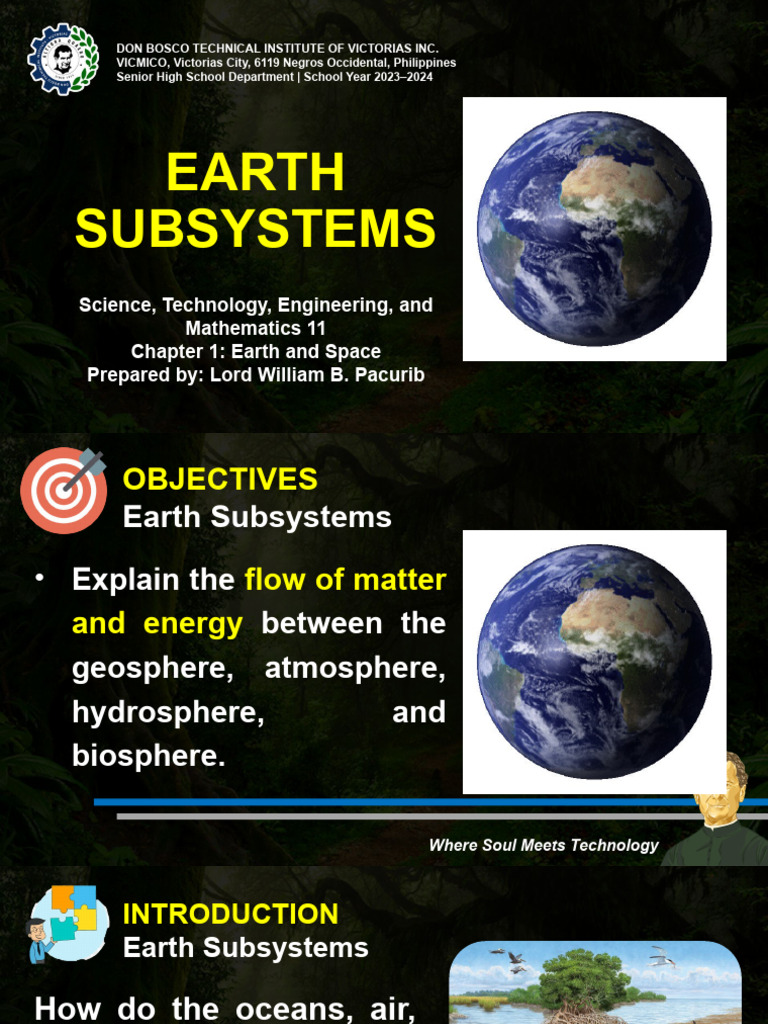 Earth Subsystems | PDF | Atmosphere Of Earth | Earth