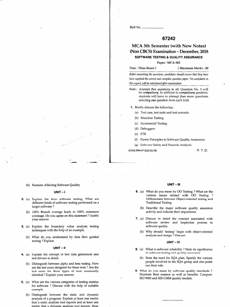 STQA (5th) Dec2018 | PDF