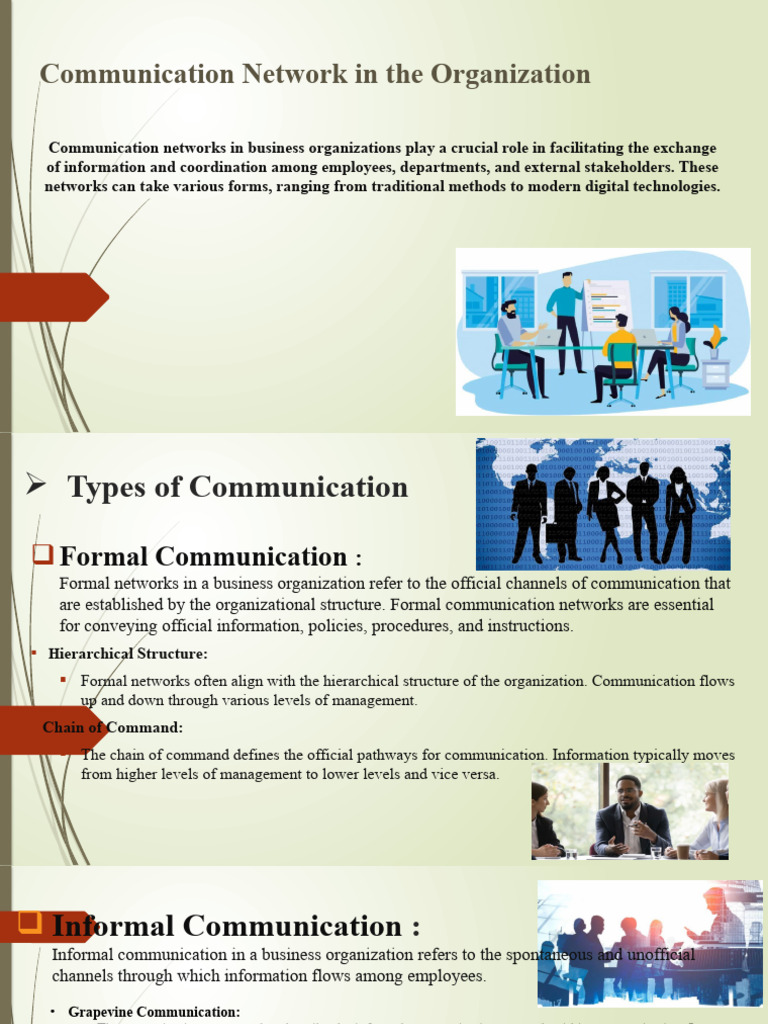 Communication Network in The Organization | Download Free PDF ...