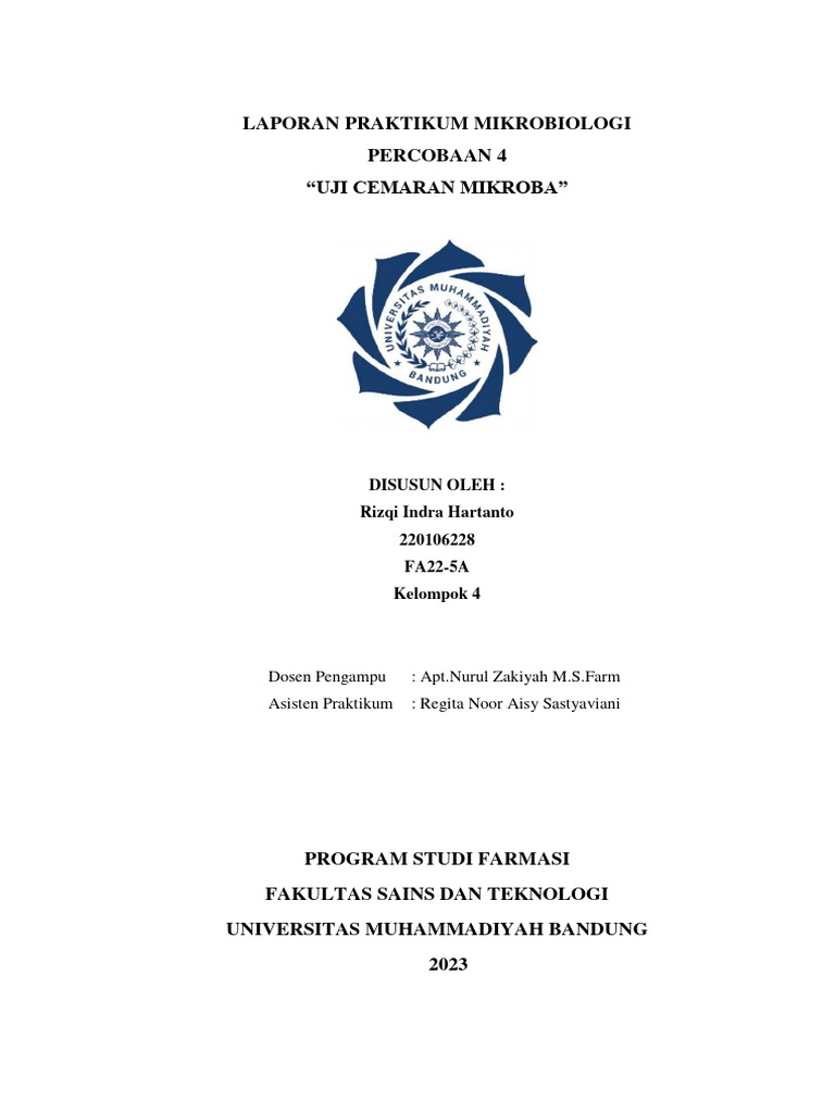 Laporan Uji Cemaran Mikroba | PDF