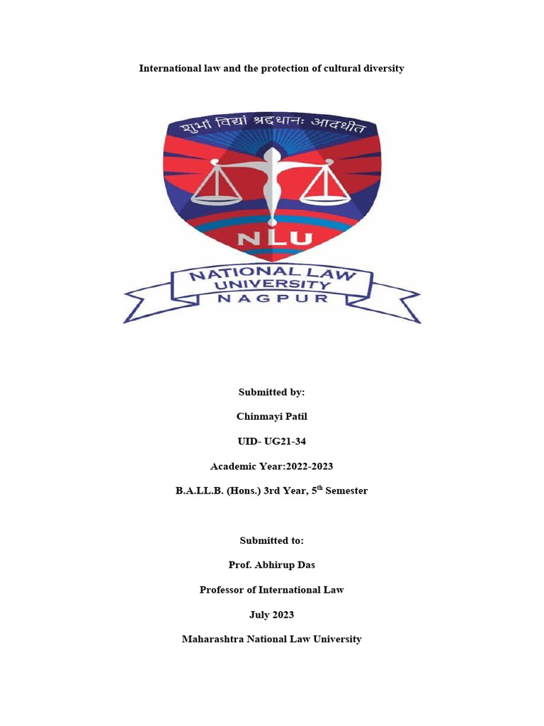 Protecting Cultural Diversity in Law | PDF | International Labour ...