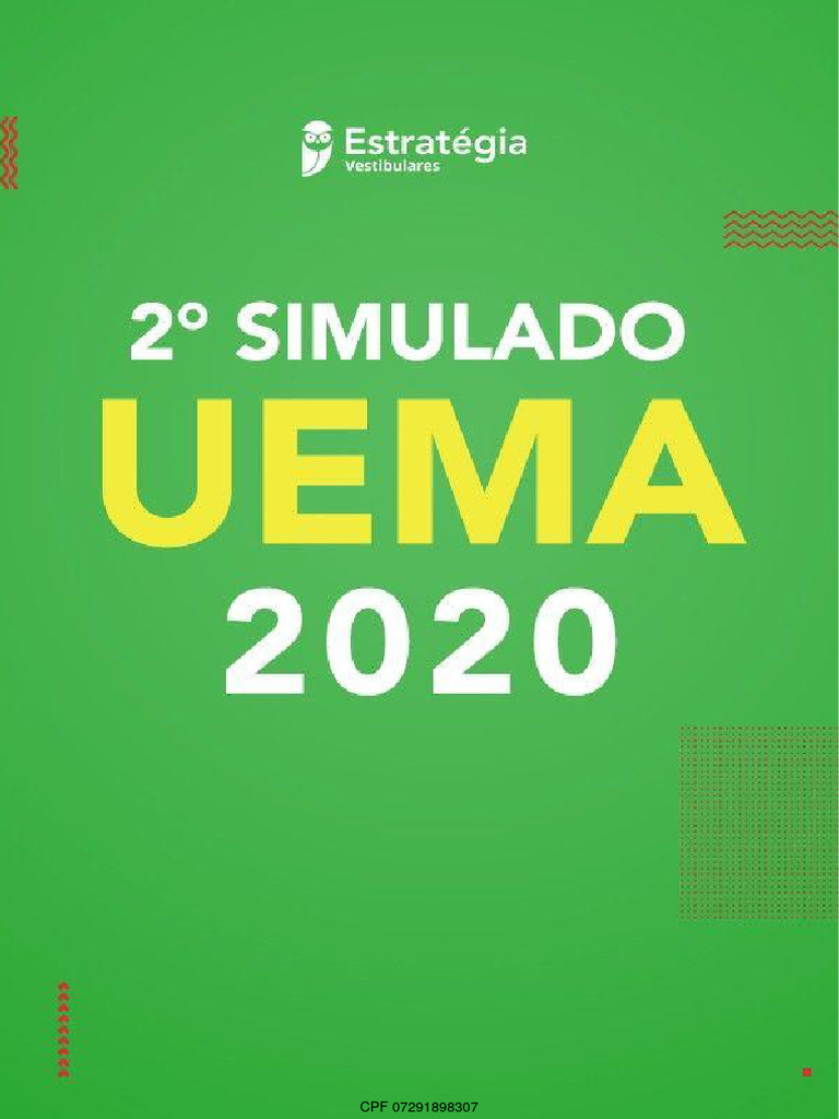 Simulado - UEMA Inédita | PDF | Martinho Lutero | Igreja católica