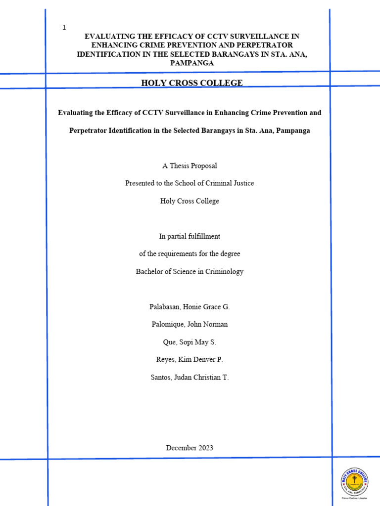 CCTV Research Group 5 4a | PDF | Closed Circuit Television | Crime Prevention