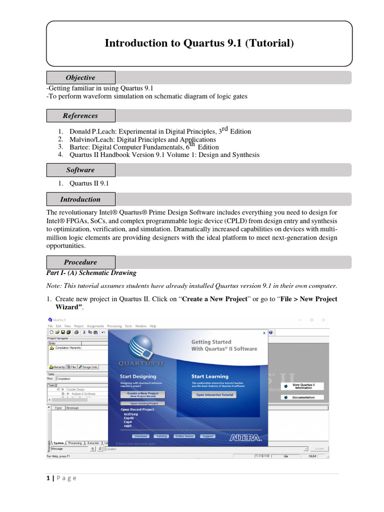 Quartus Tutorial EECE 2317 | PDF | Logic Gate | Logic Synthesis