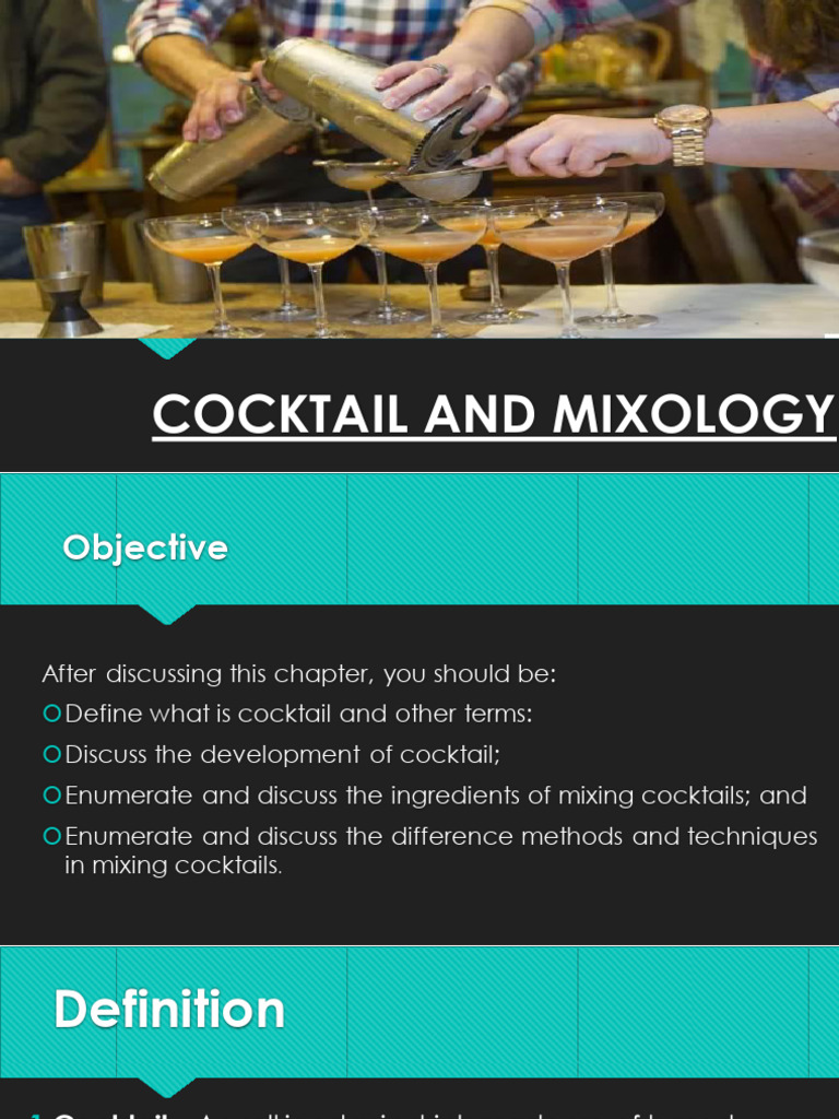 Cocktail and Mixology | PDF | Cocktails | Drink