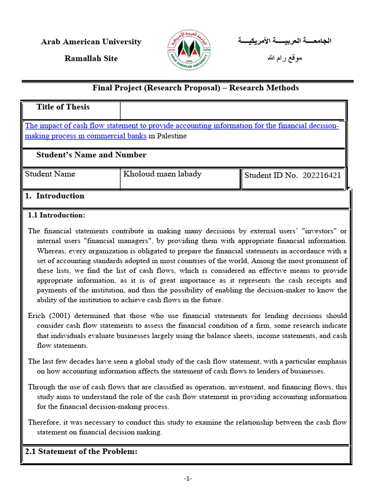 Final Project RM Final | PDF | Free Cash Flow | Investing
