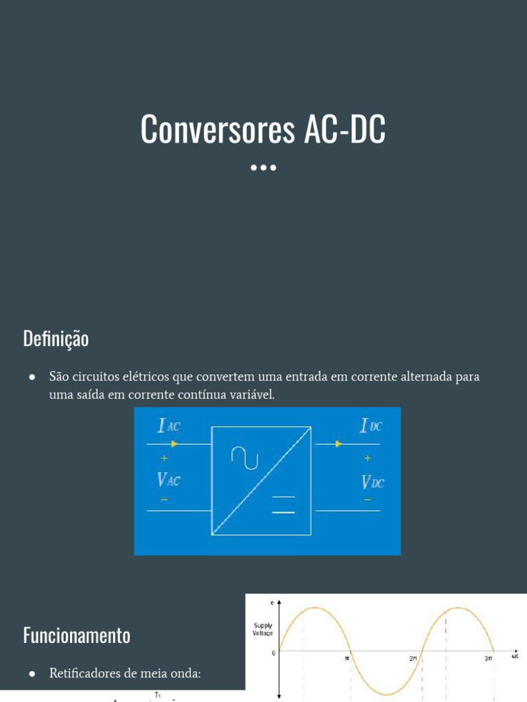 Conversores AC-DC | PDF | Retificador | Ciência de Materiais