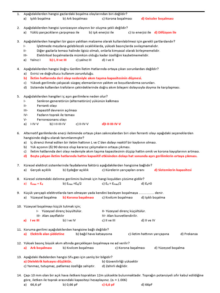 FİNAL SINAV SORULARI | PDF