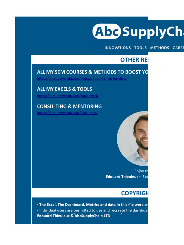 ABC Analysis AbcSupplyChain | PDF | Microsoft Excel | Data Management