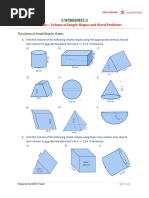 Volume of Prisms Exam Questions | PDF | Volume | Polytopes