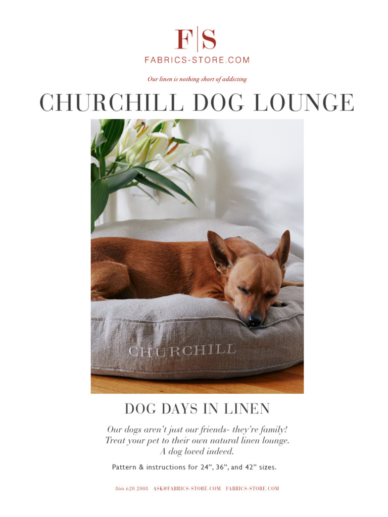 Sew Your Dog a Linen Lounge Bed | PDF | Seam (Sewing) | Sewing