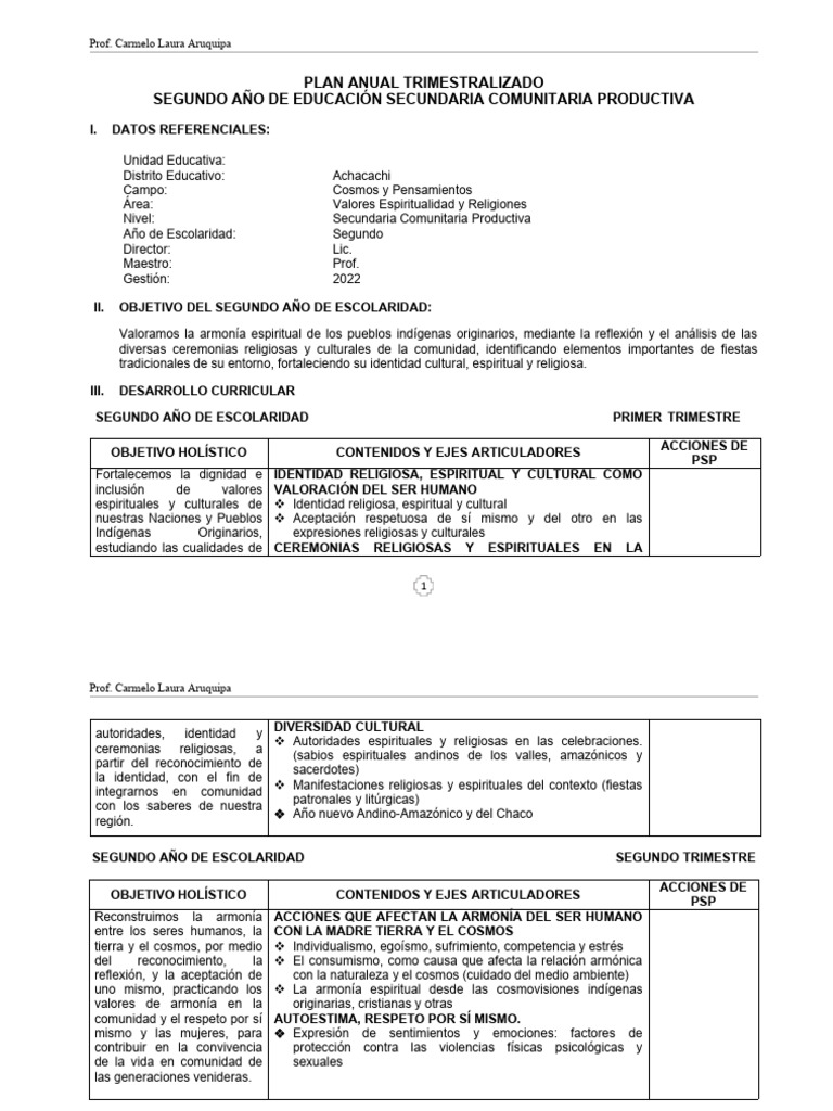 Valores y Espiritualidad en Secundaria | PDF | Ciencias sociales | Religión y espiritualidad