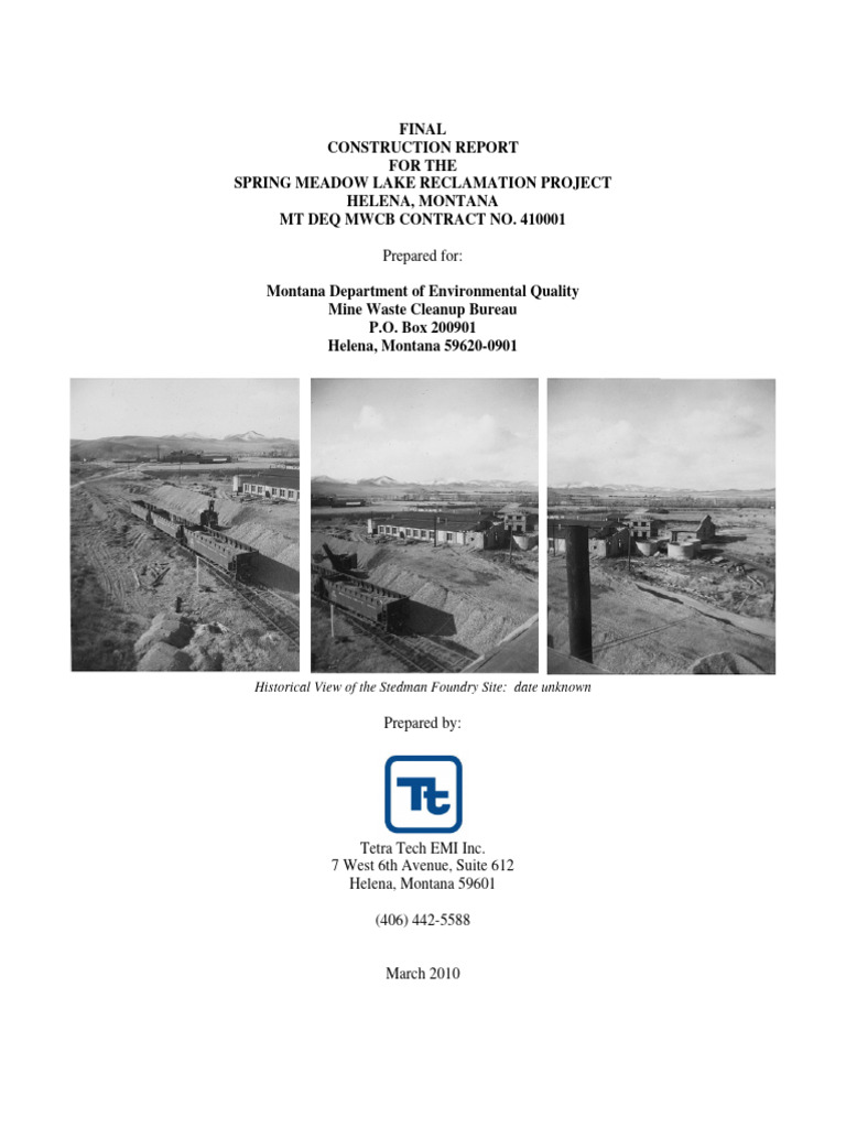 For Bid Understanding Project Area Final Construction Report Complete ...