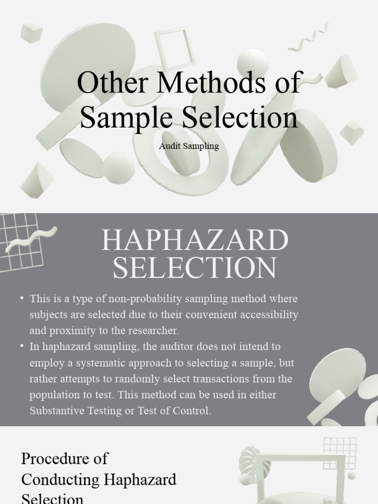 Haphazard Sampling in Auditing Explained | PDF | Sampling (Statistics ...