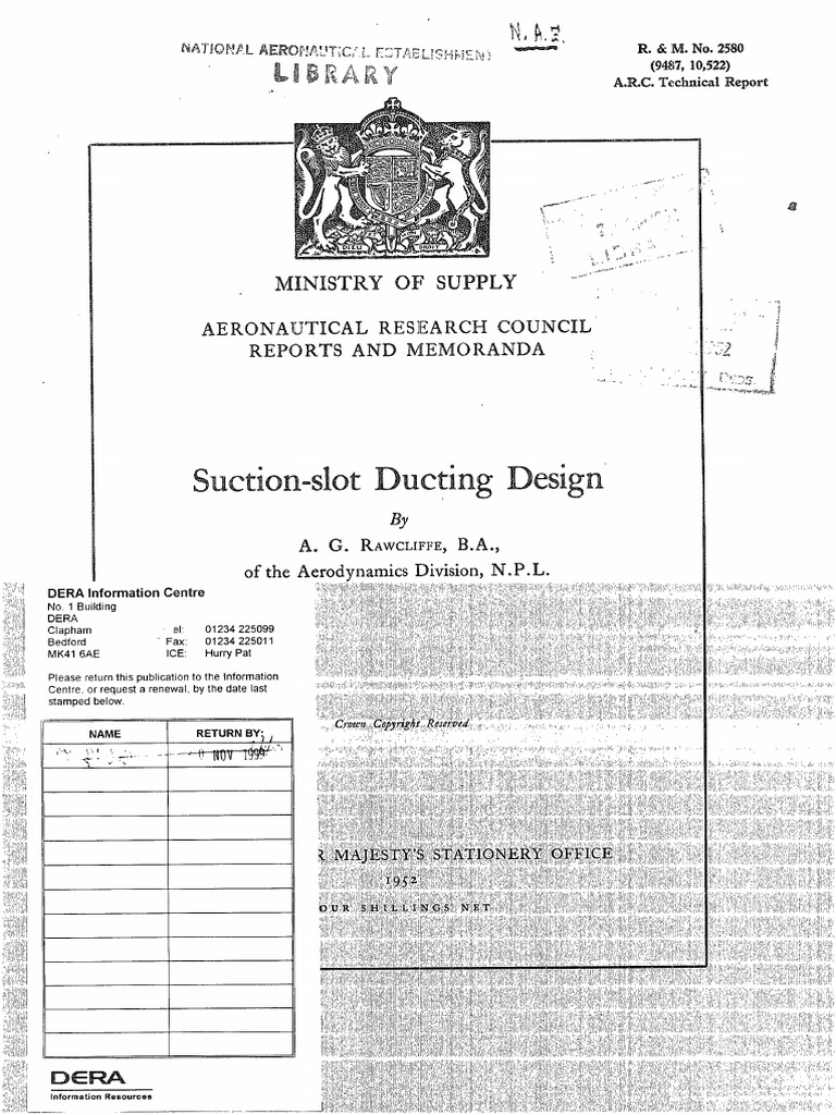 Arc RM 2580 | PDF | Duct (Flow) | Wind Tunnel
