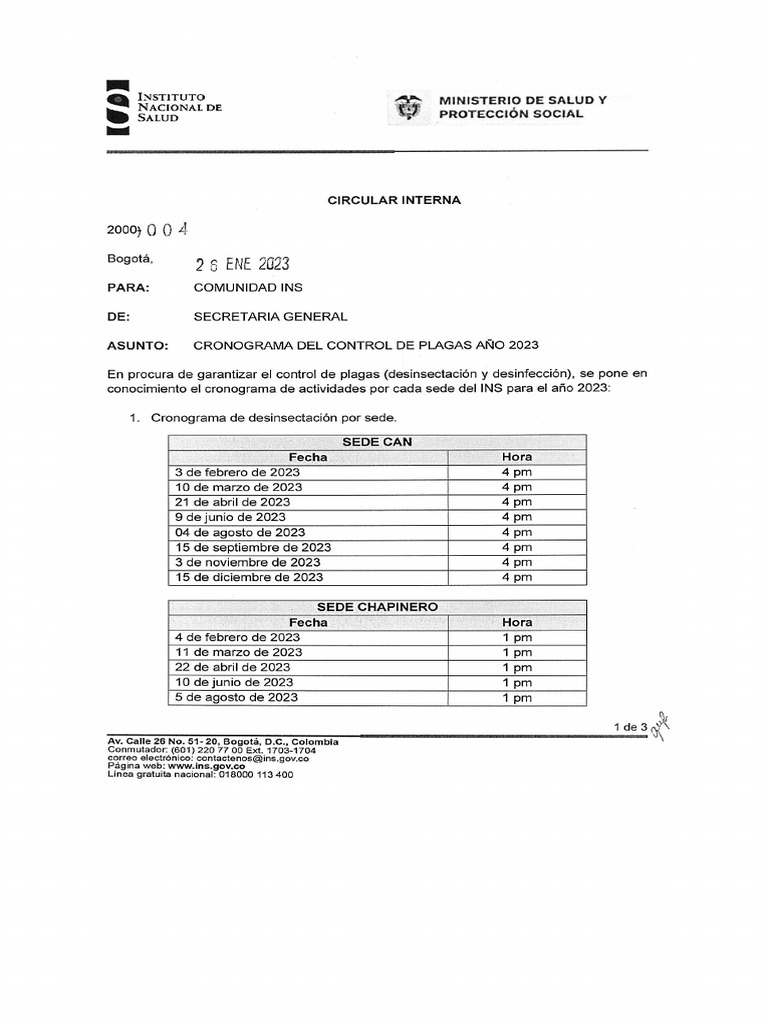 Circular 004 de 2023 | PDF