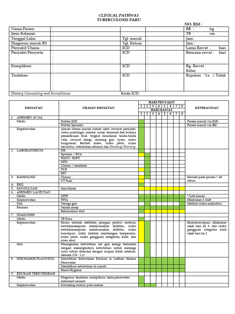 FORM CP TB Paru | PDF