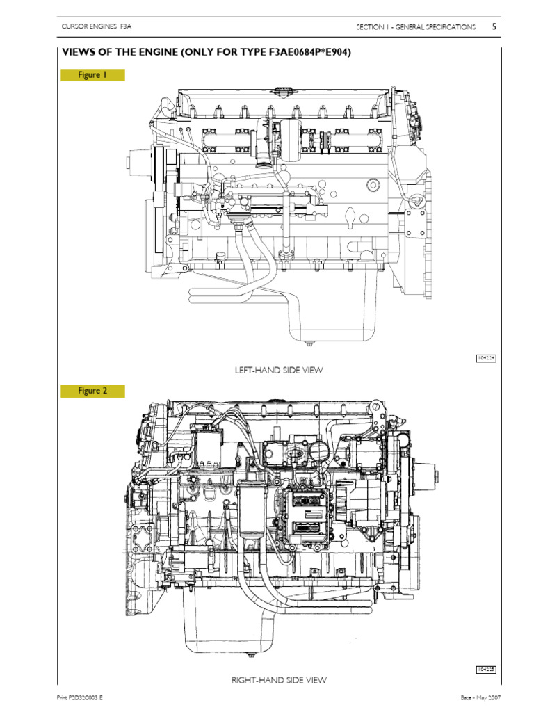 IVECO Cursor Engine Specifications | PDF | Pump | Engines