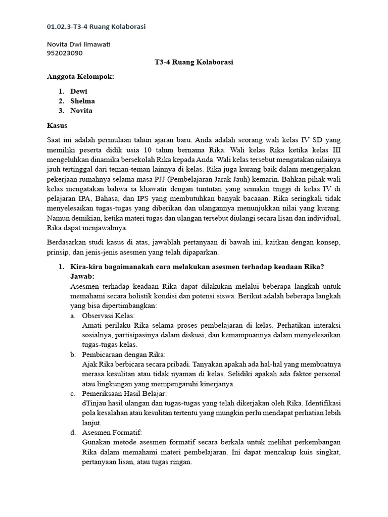 01.02.3-T3-4 Ruang Kolaborasi - Novita 952023090 | PDF