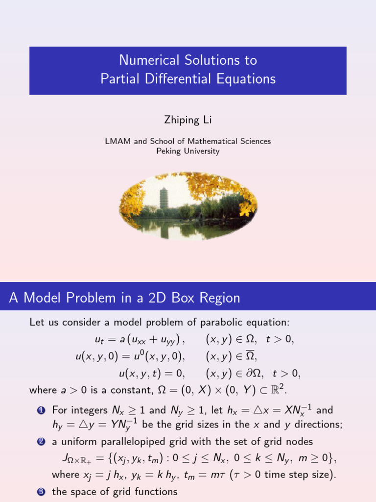 Numpde Lecture 6 c2 | Download Free PDF | Partial Differential Equation | Algorithms