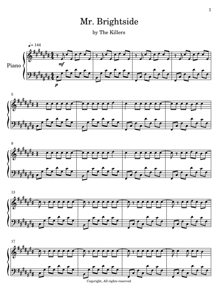 Mr. Brightside | PDF | Art