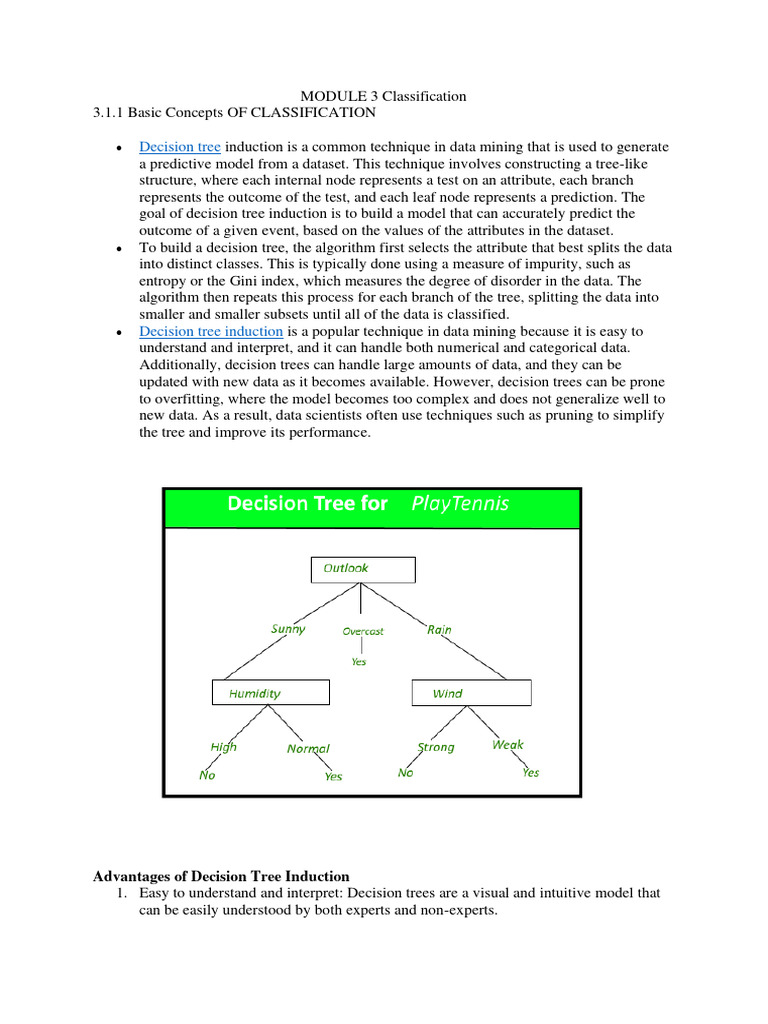 MODULE 3 Classification | PDF | Cross Validation (Statistics) | Bootstrapping (Statistics)