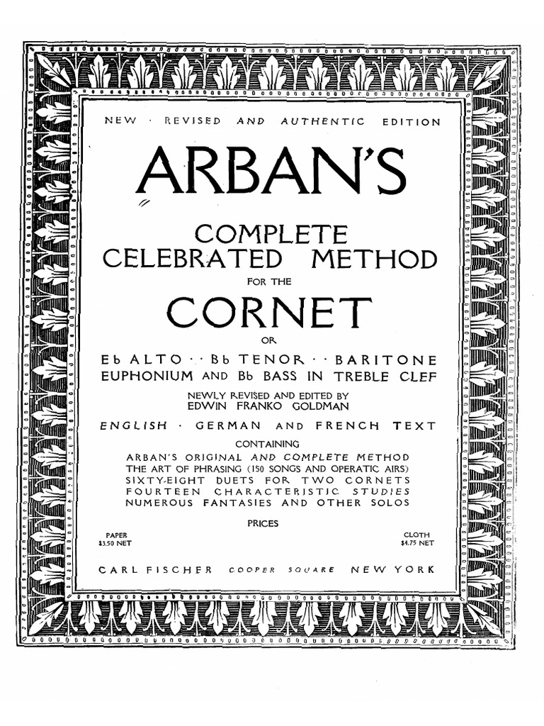 Arban Jean Baptiste - Complete-Trumpet-Method - Part1 | PDF