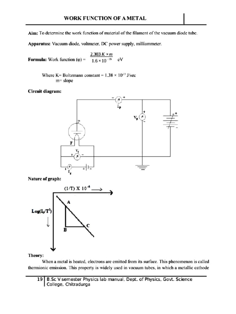 Work Function Download Free Pdf Metrology Electricity