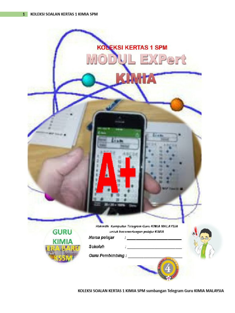 Koleksi SPM Kimia K1 SPM Final | PDF
