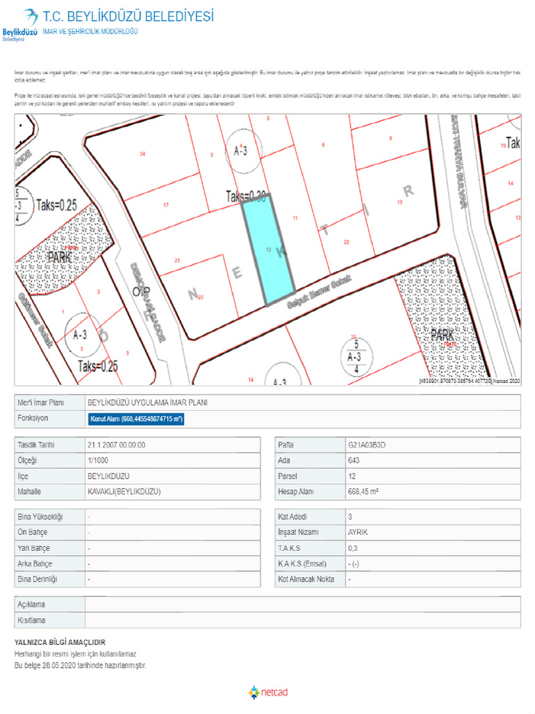 İmar Bi̇lgi̇si̇ | PDF