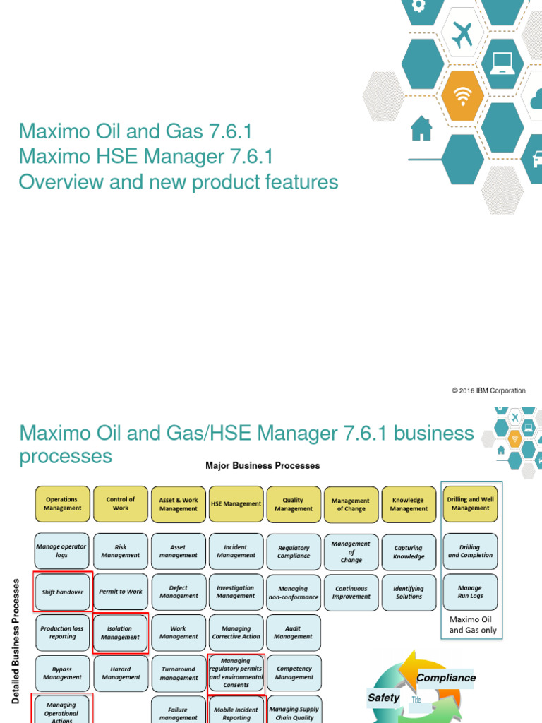 Maximo Oil and Gas - HSE 7.6.1 Overview - v3 | PDF | Risk | Regulatory ...