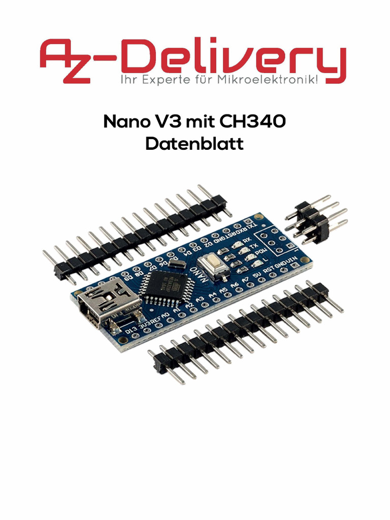 Nano V3 Mit CH340 Datenblatt | PDF | Computers
