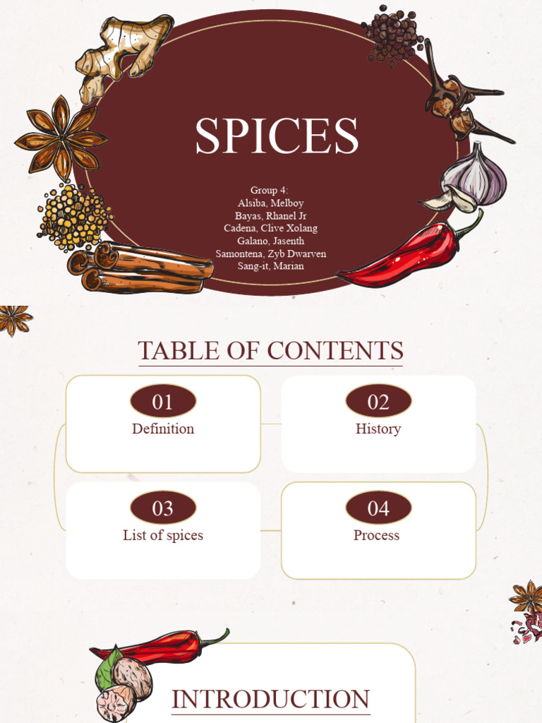 Spices Final | PDF | Spice | Age Of Discovery