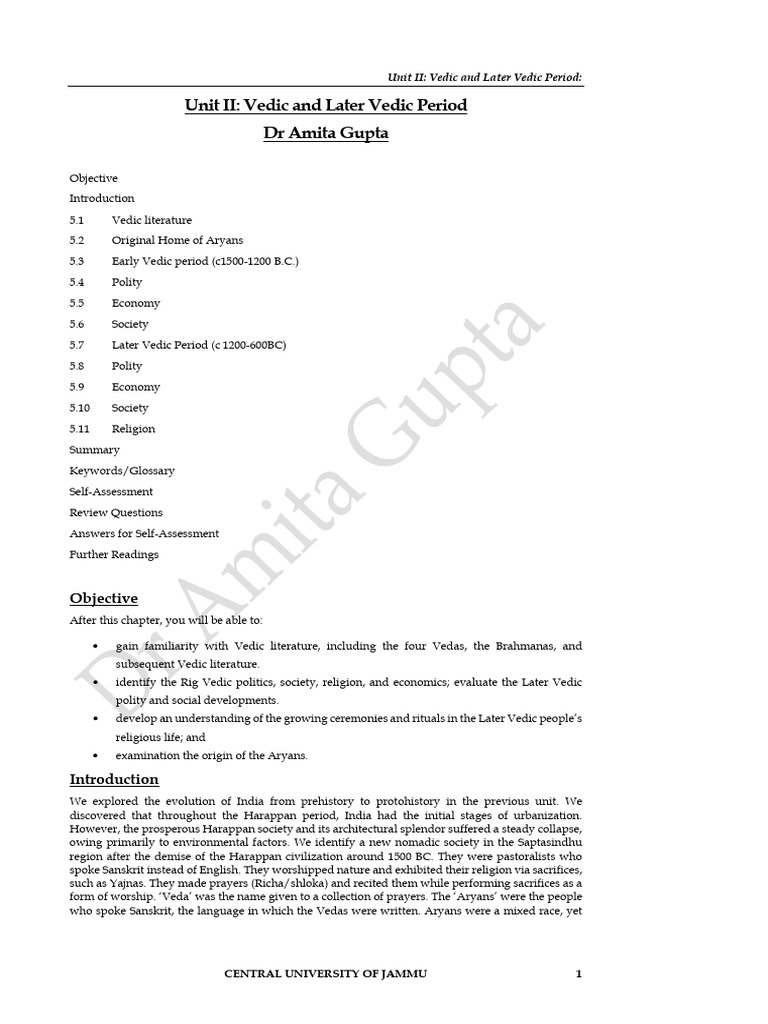 Vedic Age | PDF | Vedas