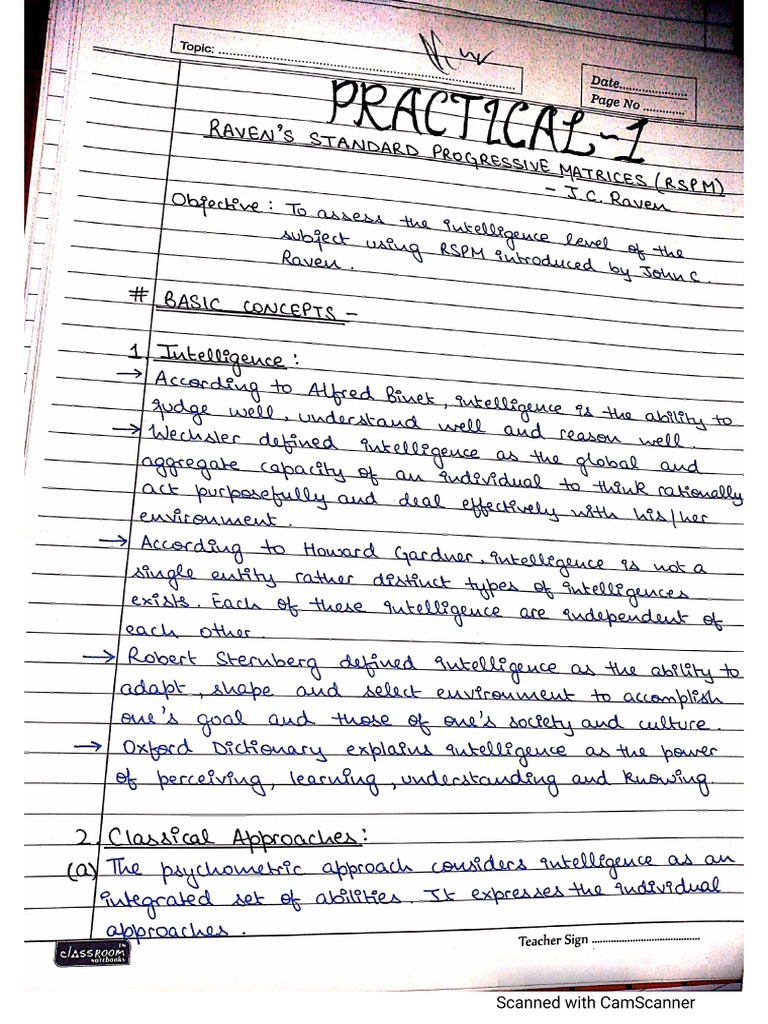 RSPM Test Practical Class 12 | PDF