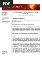Actim PROM: Rapid PROM Detection Test | PDF | Sensitivity And ...