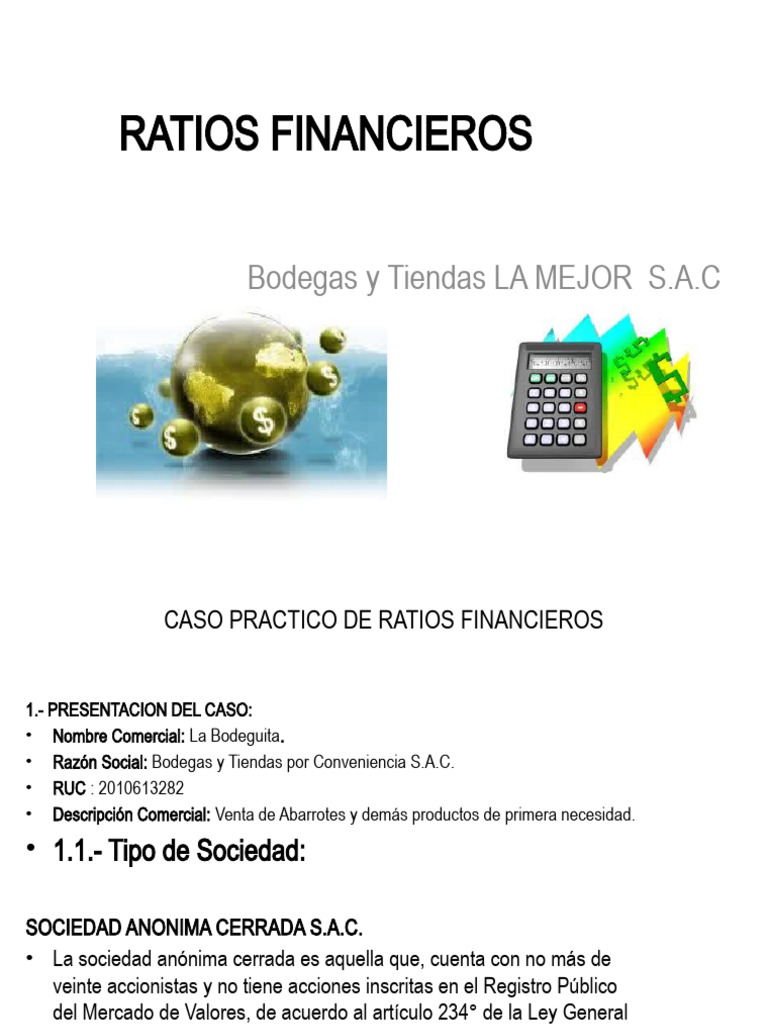 Ratios Financieros | PDF | Liquidez de mercado | Business