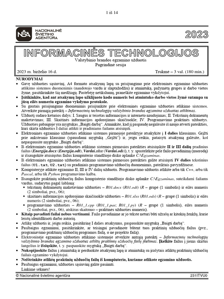 2023 IT VBE Pg-Web | PDF