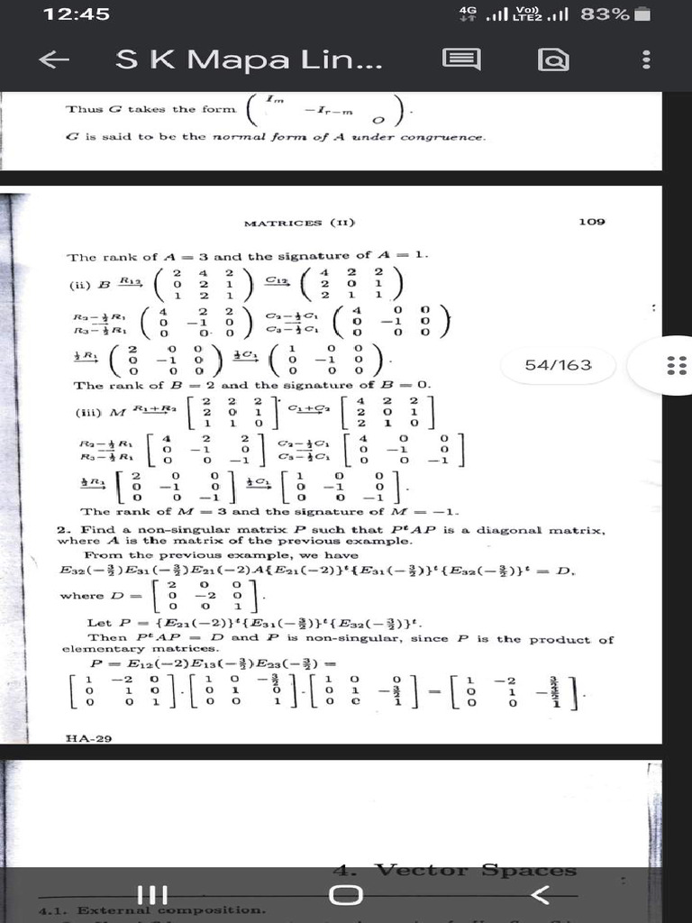 Congruency of Matrix Problems | PDF