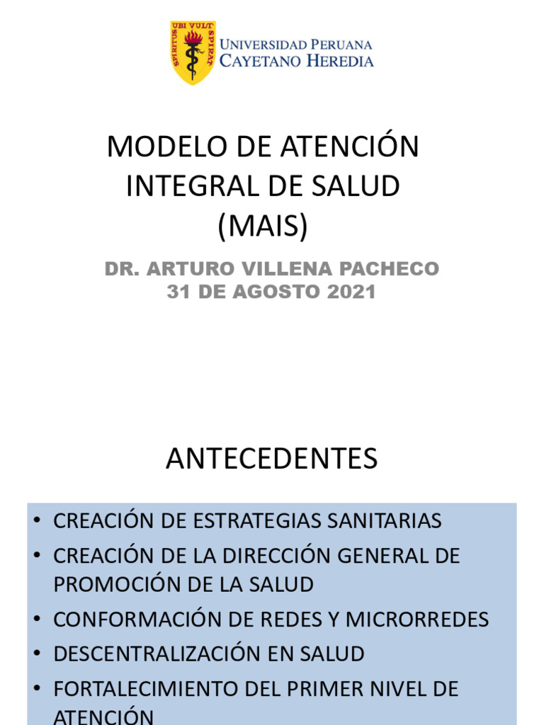 02 - Modelo de Atención Integral de Salud (MAIS) | PDF | Enfermería