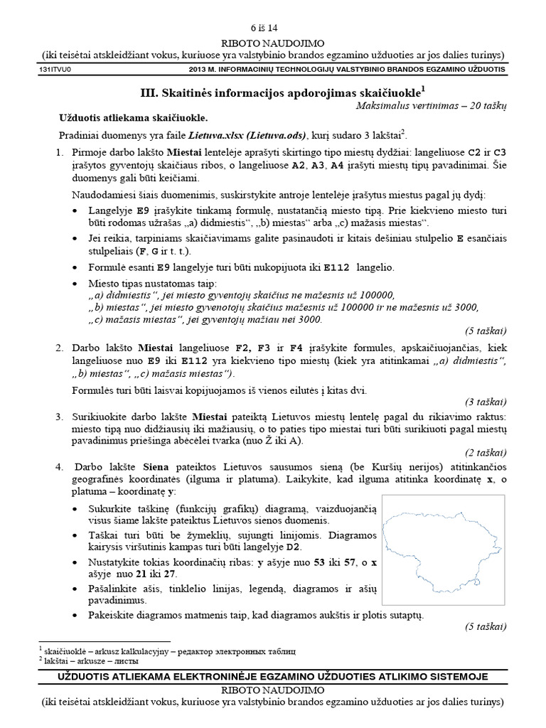 2013 2020 Uzduotys | PDF