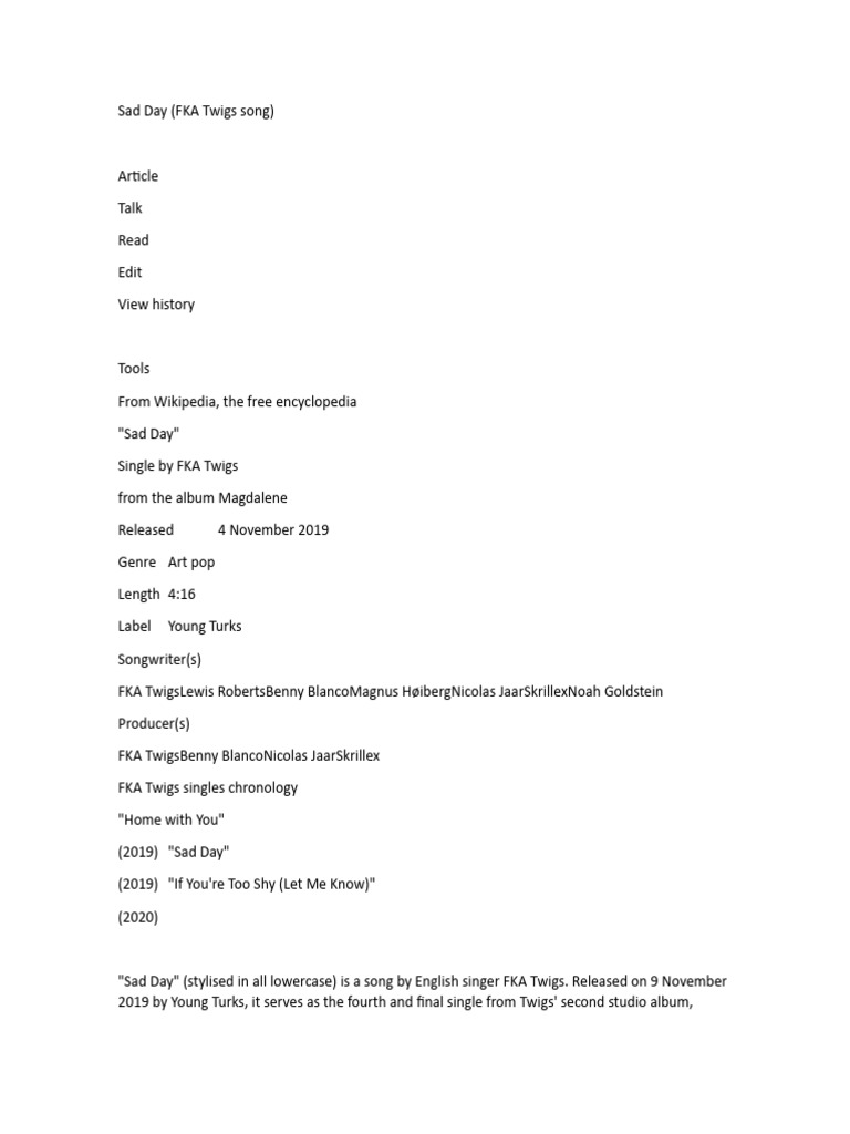 Sad Bay | PDF | Songs | Music Industry