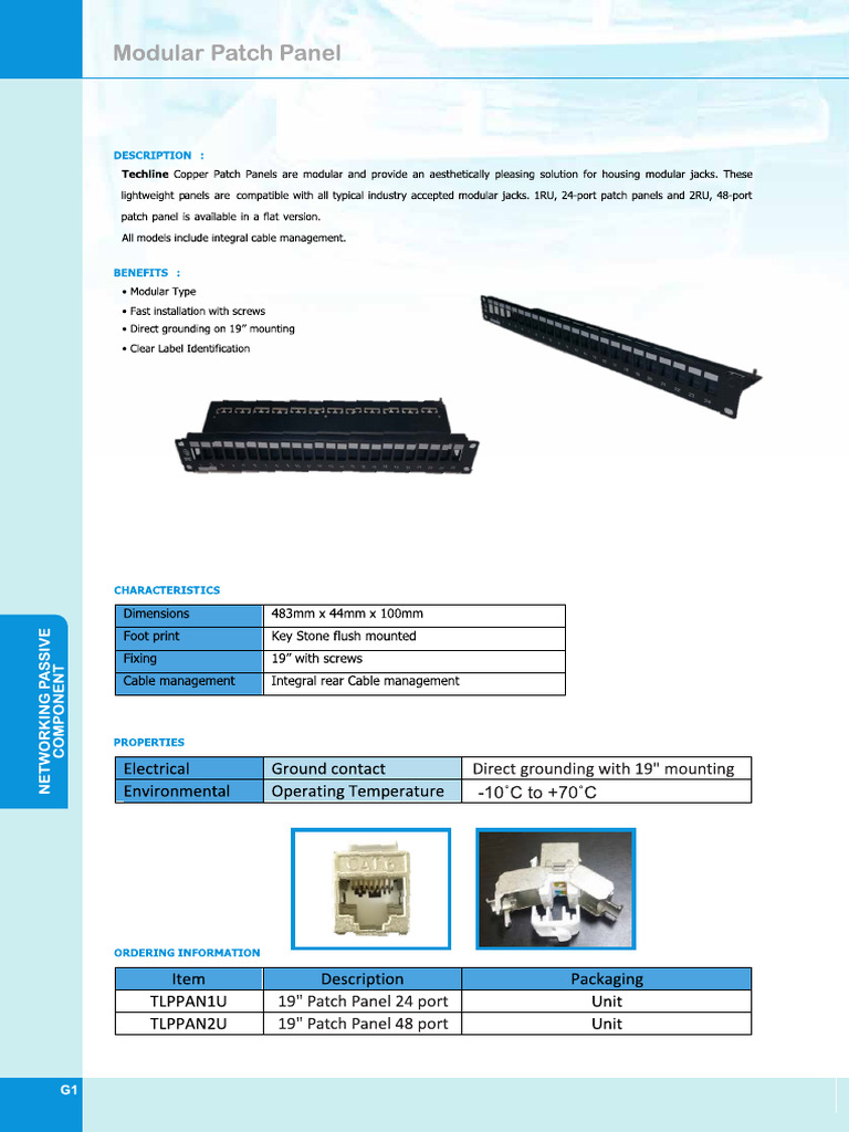 Patch Panel | PDF