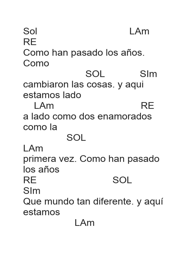 Como Han Pasado Los Años | PDF